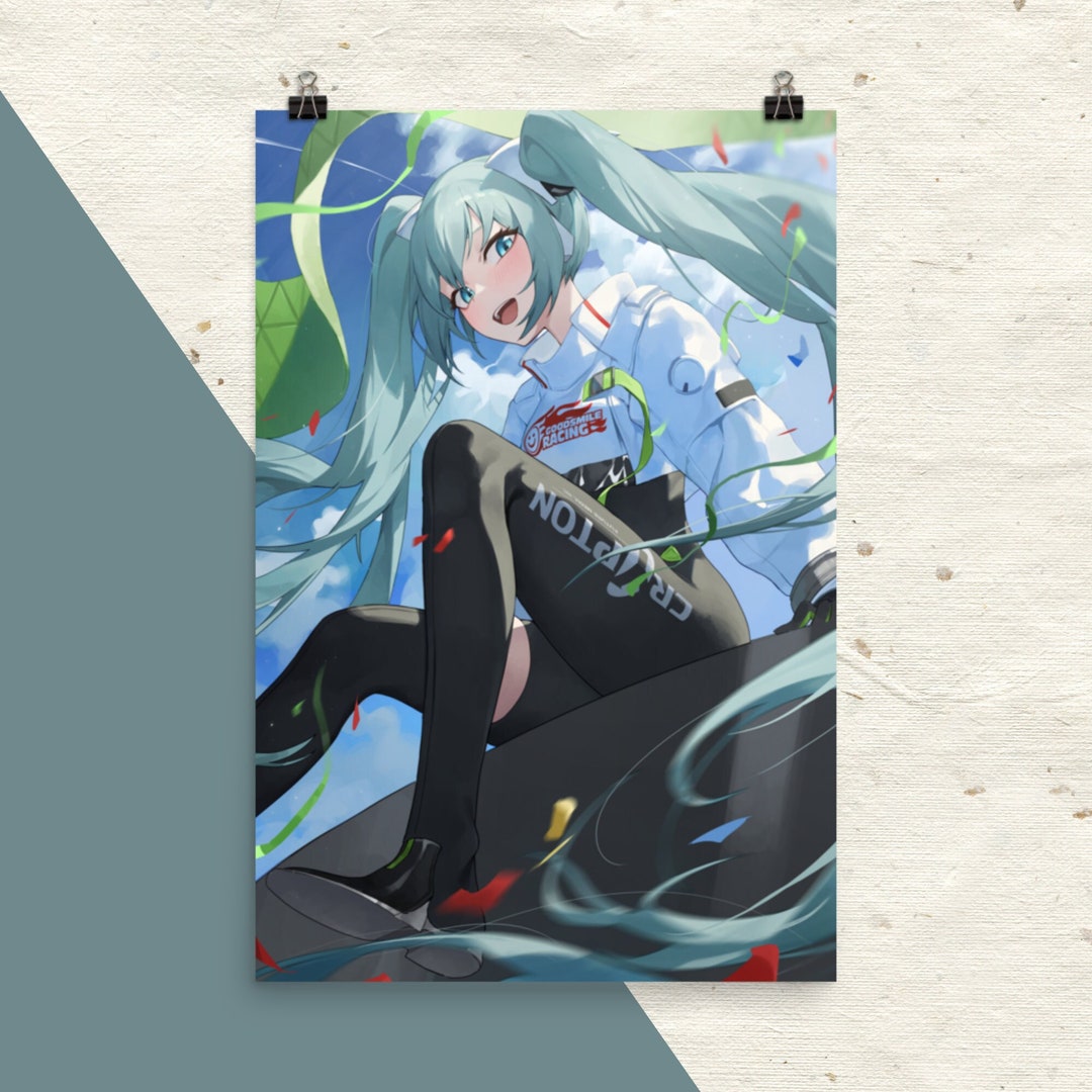 Hatsune Miku Racing Outfit Premium Gloss Poster - Etsy