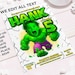Hulk Birthday Photo Invitation, Custom Photo Hulk, Cartoon Face Hulk - Etsy