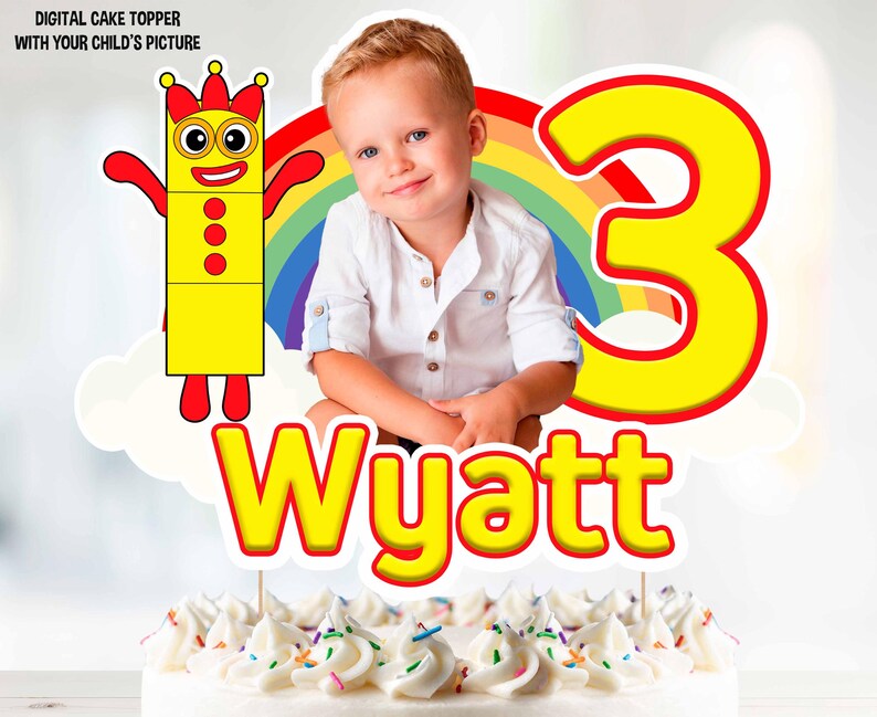 Numberblocks Birthday Cake Topper, Digital File, Digital Numberblocks ...