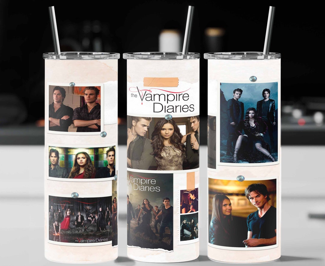 The Vampire Diaries 20oz Skinny Tumbler Sublimation Design Digital ...