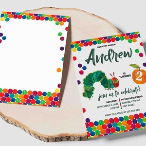 Editable the Very Hungry Caterpillar Birthday Invitation, Canva ...