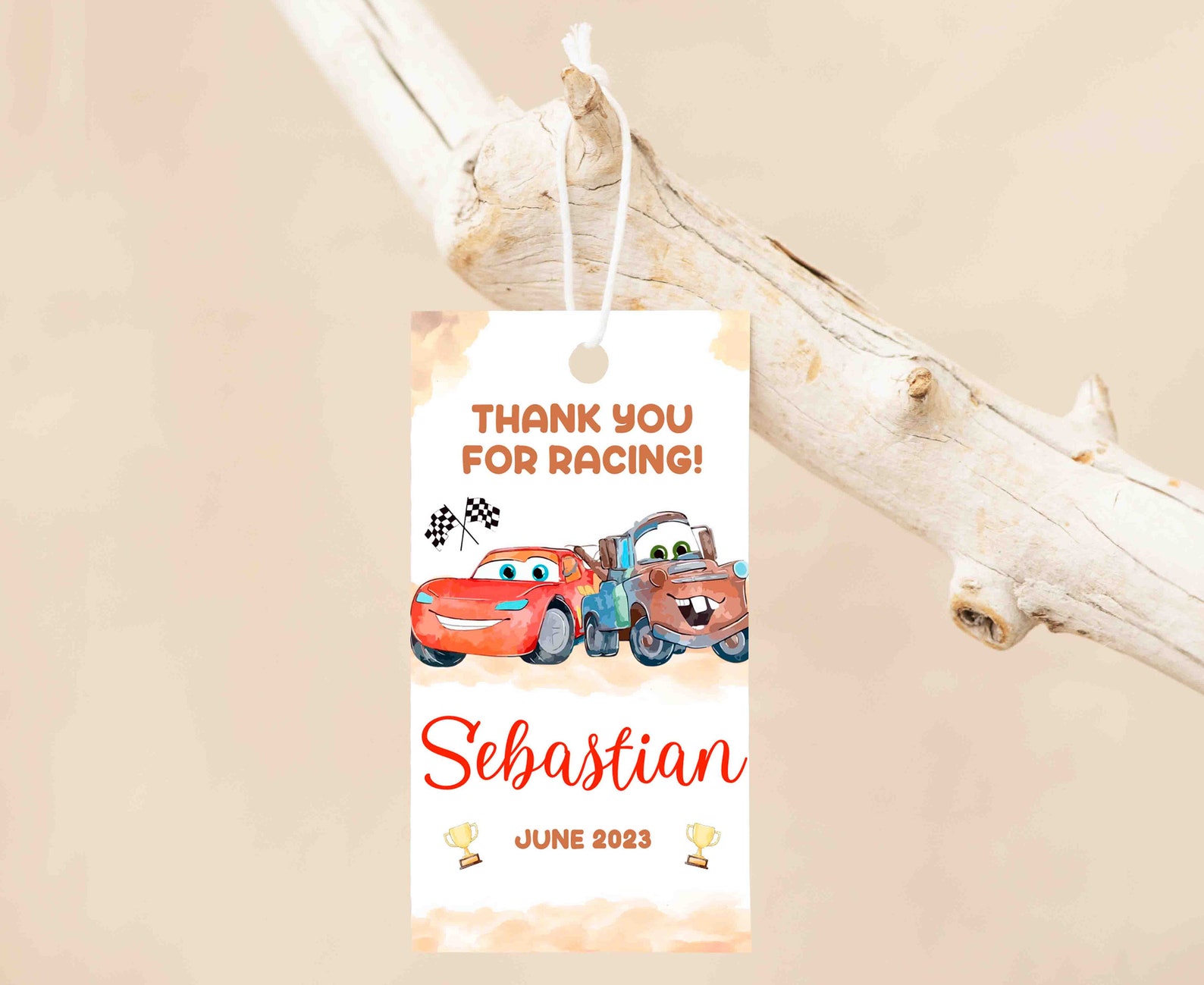 Editable Watercolor Cars Birthday Invitation, Canva Template, Mobile ...