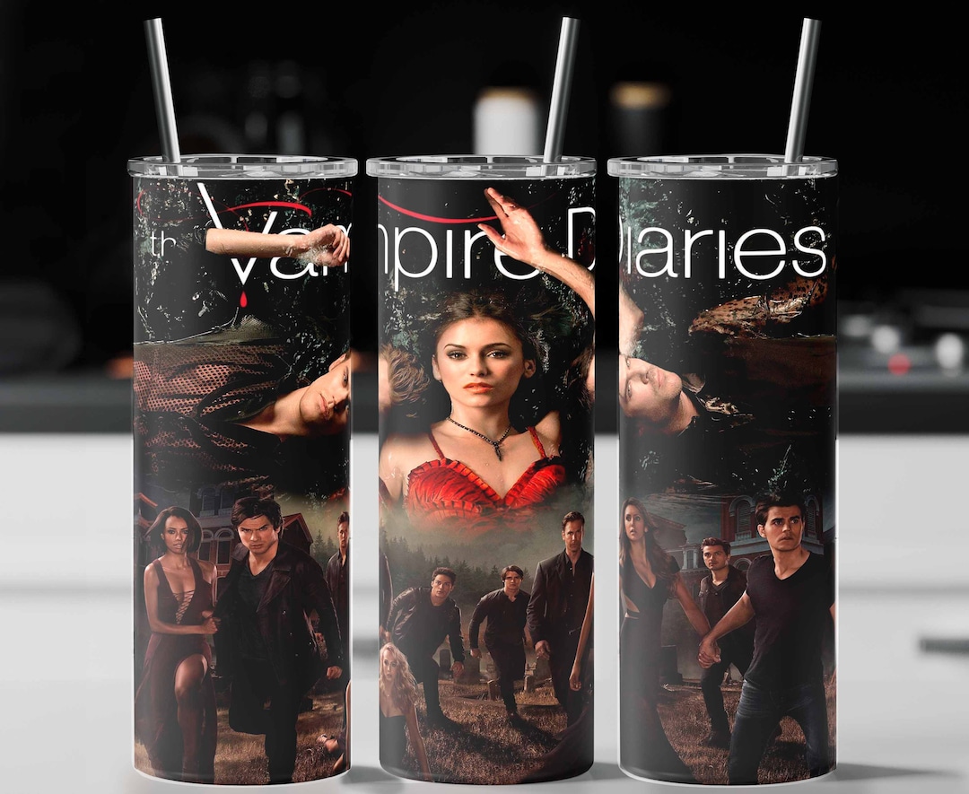 The Vampire Diaries 20oz Skinny Tumbler Sublimation Design Digital ...