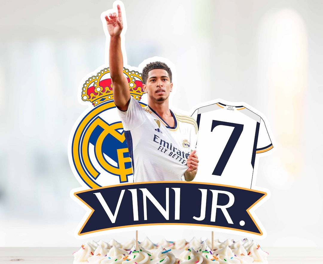 Real Madrid Cake Topper | Canva Template | - Etsy