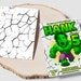 Hulk Birthday Photo Invitation, Custom Photo Hulk, Cartoon Face Hulk - Etsy