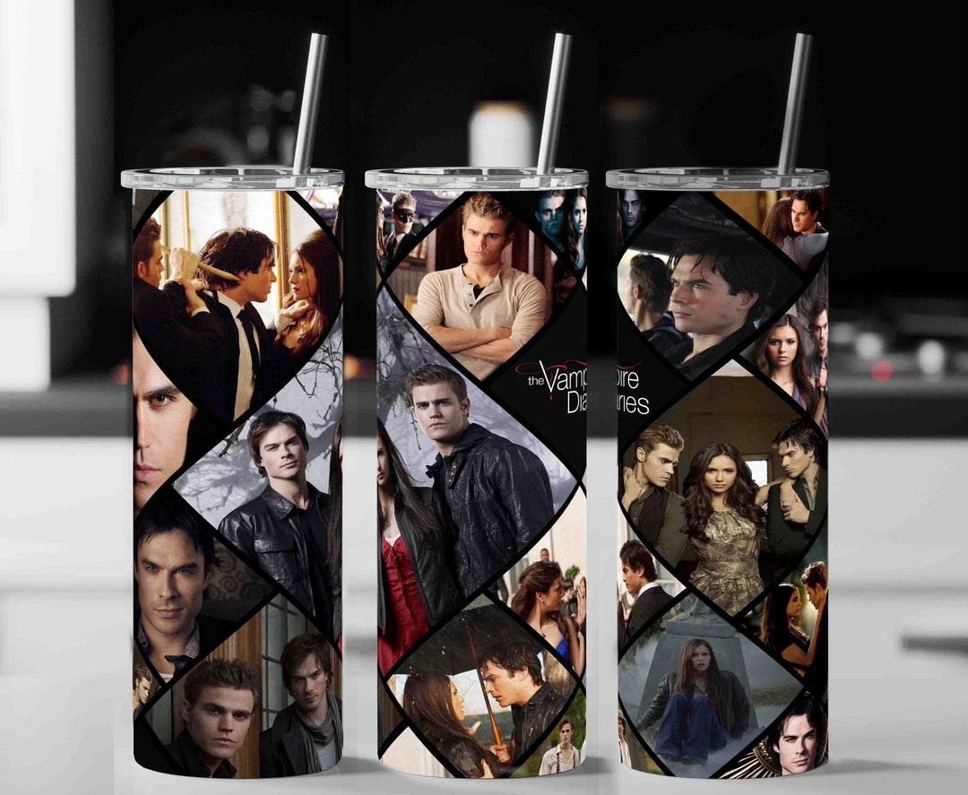 The Vampire Diaries 20oz Skinny Tumbler Sublimation Design Digital ...