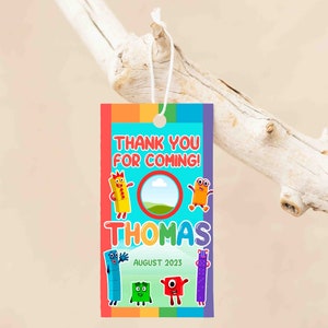 Numberblocks Birthday Invitation With Photo, Canva Template, Mobile ...