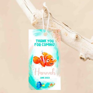 Watercolor Finding Nemo Birthday Invitation, Canva Template, Mobile ...