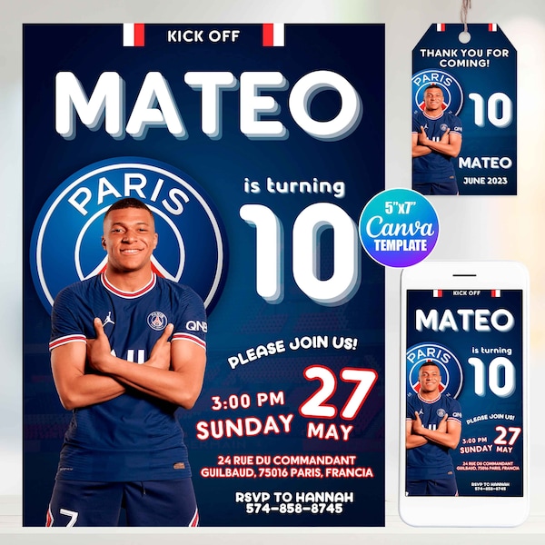 Psg Birthday Invitation - Etsy