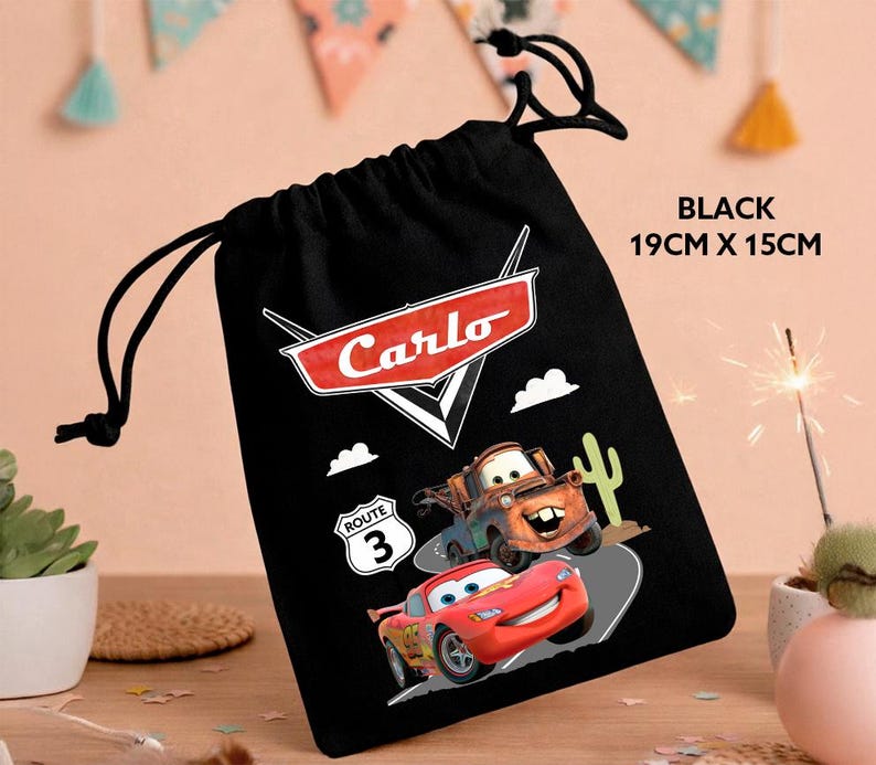Cars Birthday Favor Bags - Cars Party Bags - Personalized Bags Birthday ...