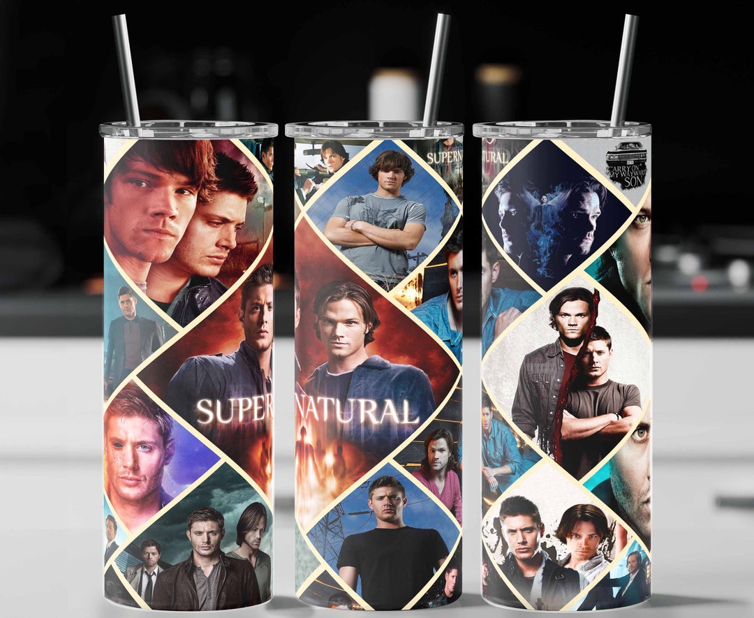 Supernatural 20oz Skinny Tumbler Sublimation Design Digital Download ...