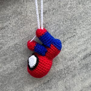 Spidey Crochet, Crochet Spiderman Car Hanger, Gift for Spiderman Fan ...