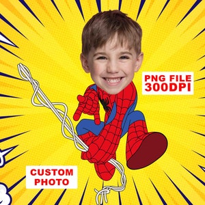 Spiderman PNG FILE, Spiderman Custom Photo - Etsy