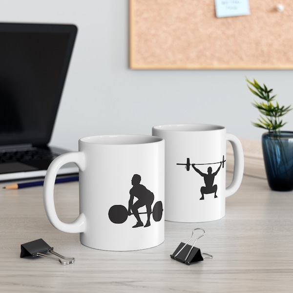Weightlifting Mug - Etsy