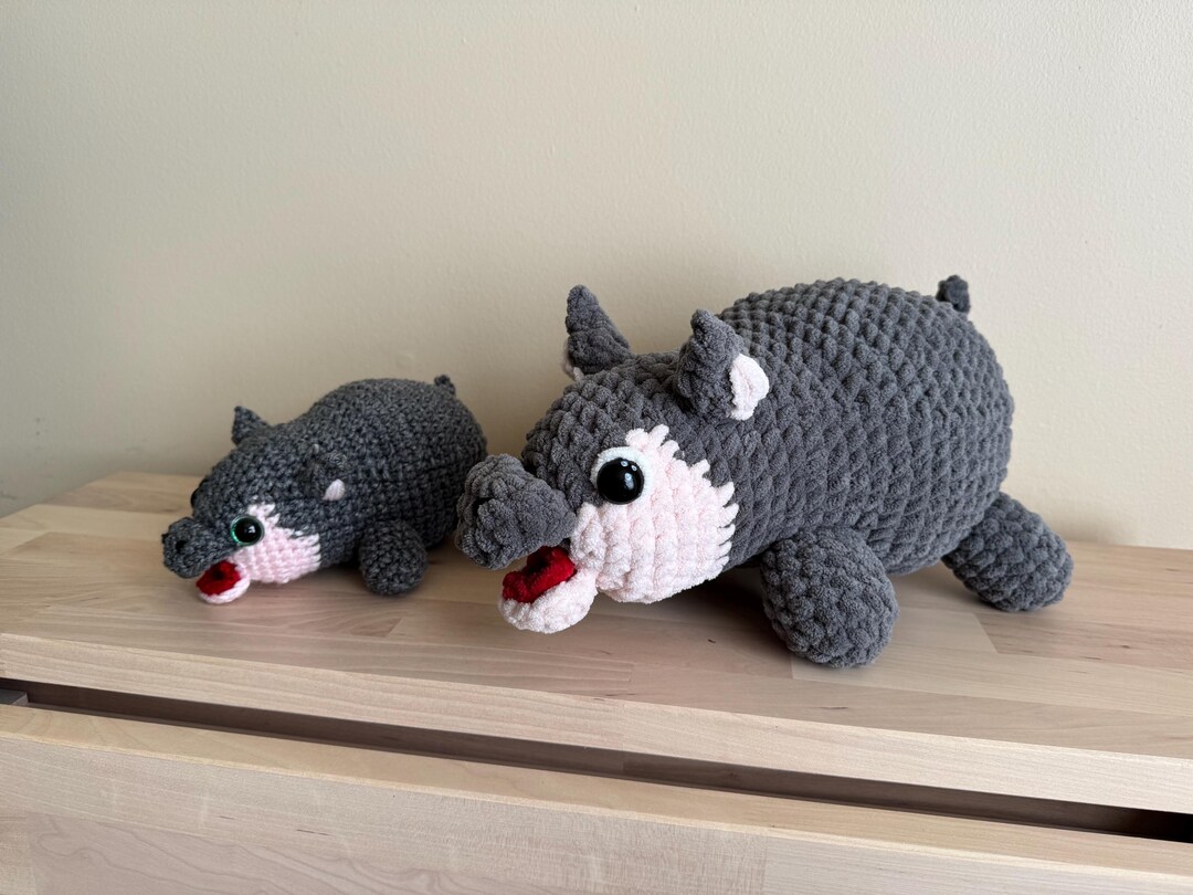 Baby Hippo Crochet Pattern, Screaming Hippo, Biting Little Hippo DIY ...