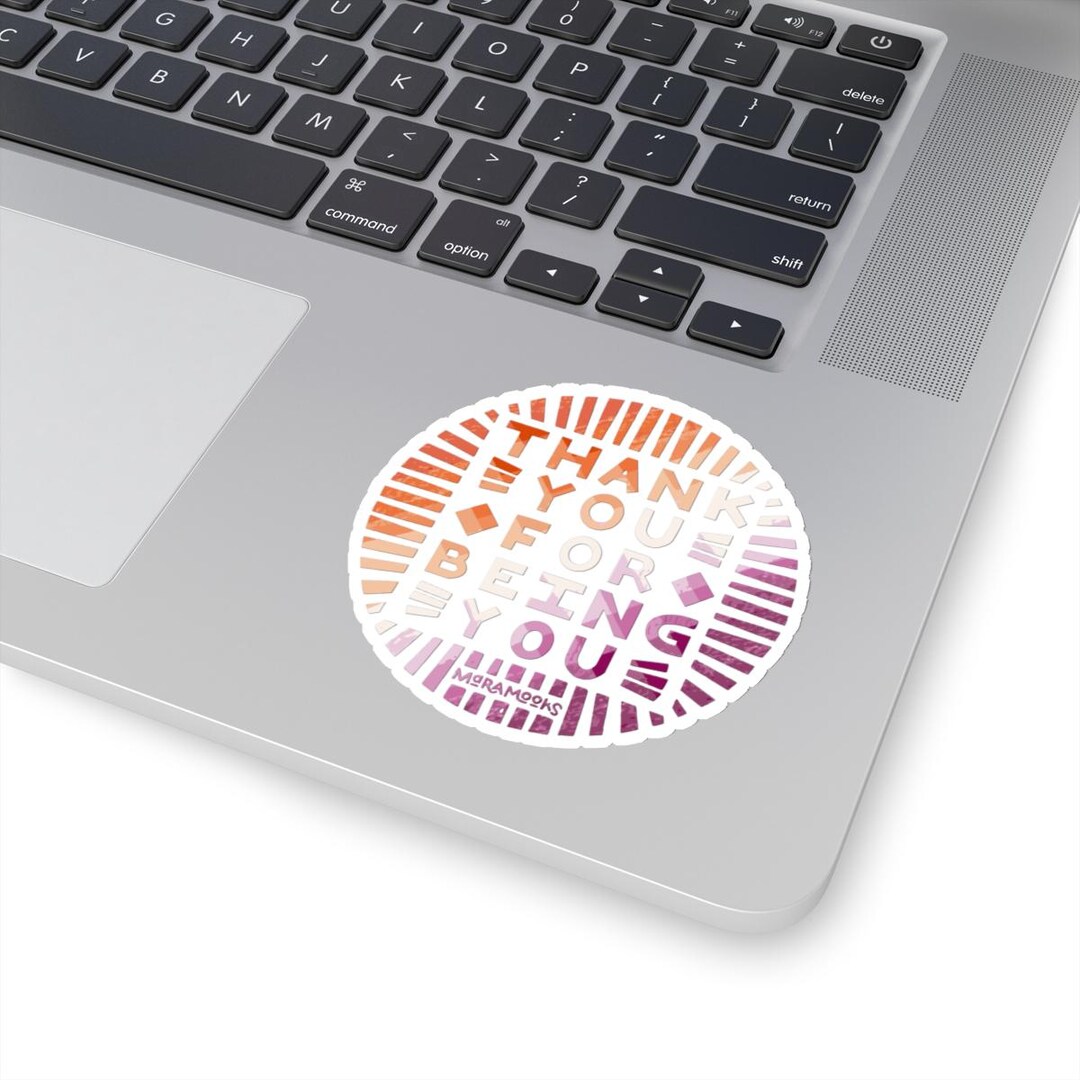 Lesbian Thank You for Being You Vinyl Sticker, LGBTQ+ Pride Thank You ...