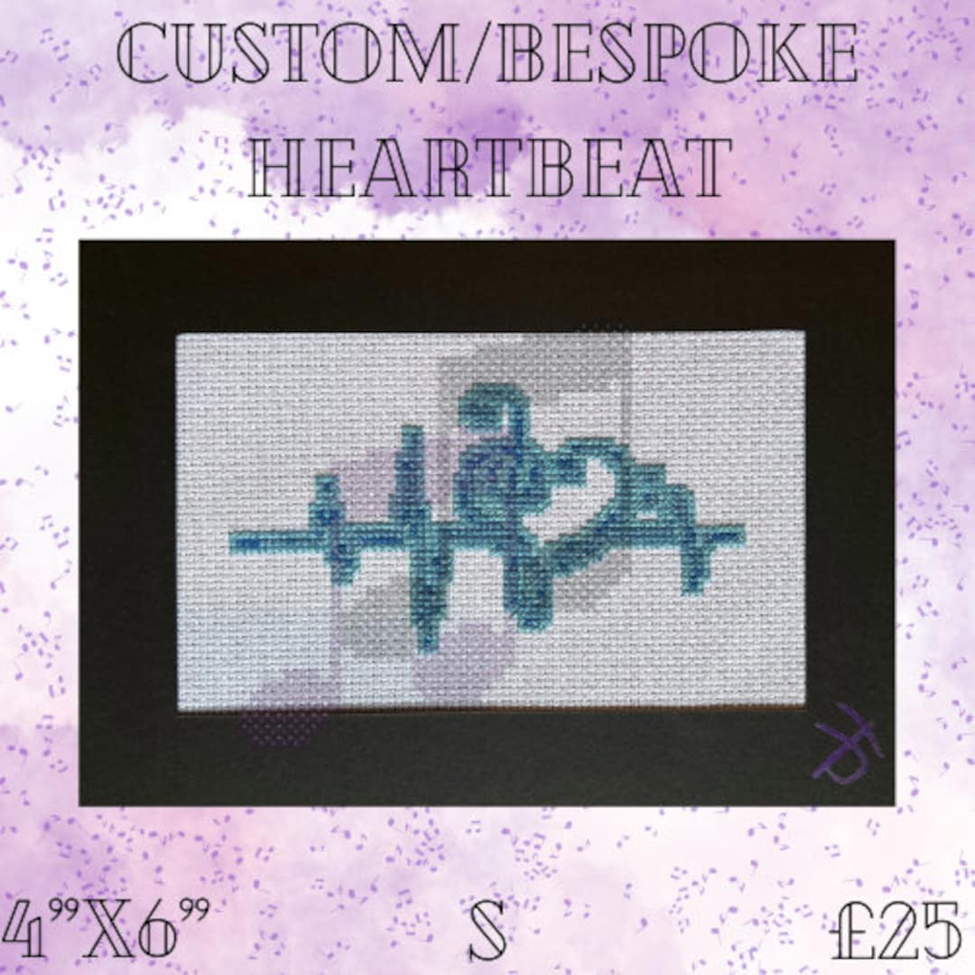 Custom Bespoke Musical Based Cross Stitch - Etsy