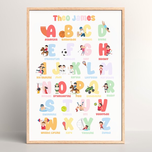 Nursery Alphabet - Etsy Australia