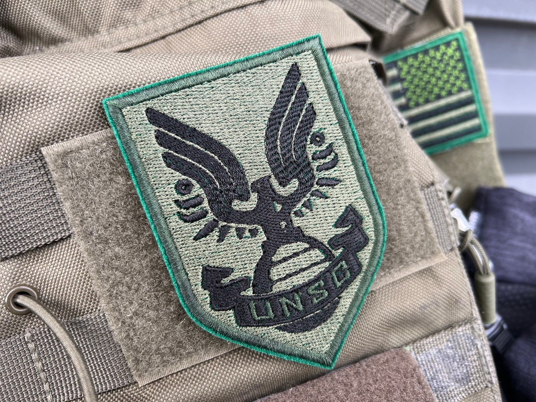 Halo UNSC Patch, Embroidered United Nations Space Command Emblem in OCP ...
