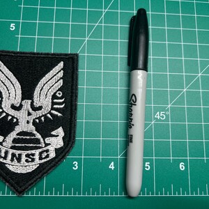 Halo UNSC Patch, Embroidered United Nations Space Command Emblem in OCP ...