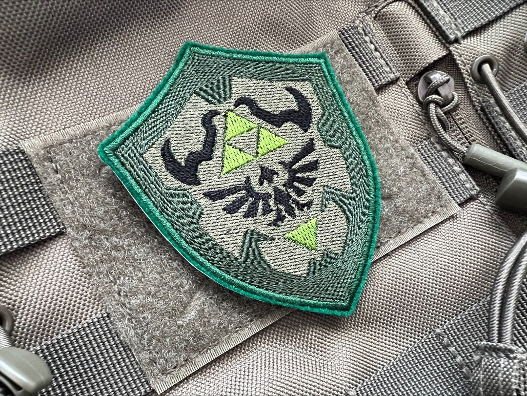 Subdued Green Hylian Shield Patch - LOZ OOT, Hook & Loop for OCP ...