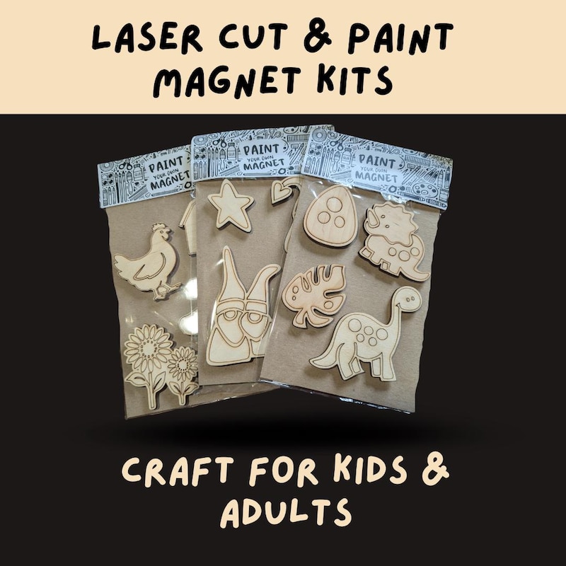 Wooden Magnet Paint Kit - Etsy