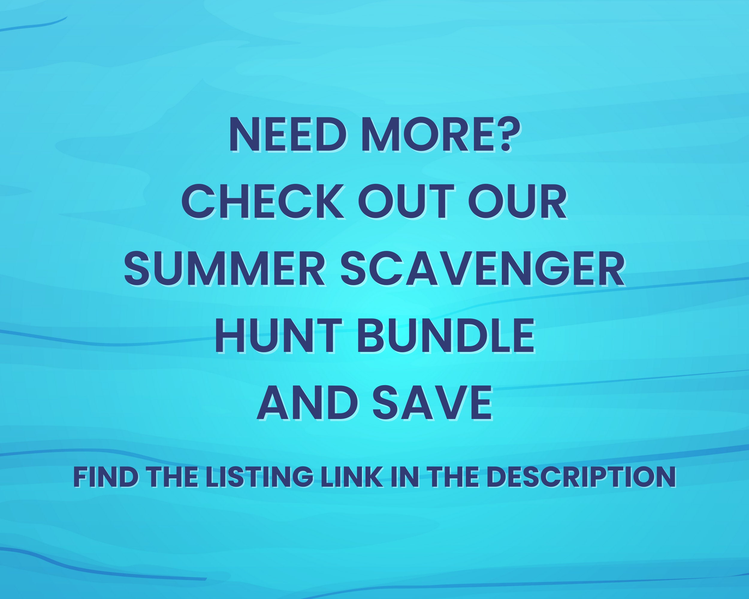 Pool Scavenger Hunt for Kids Printable Summer Activity Outdoor ...