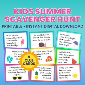 Summer Scavenger Hunt for Kids Printable Summer Activity Kids ...