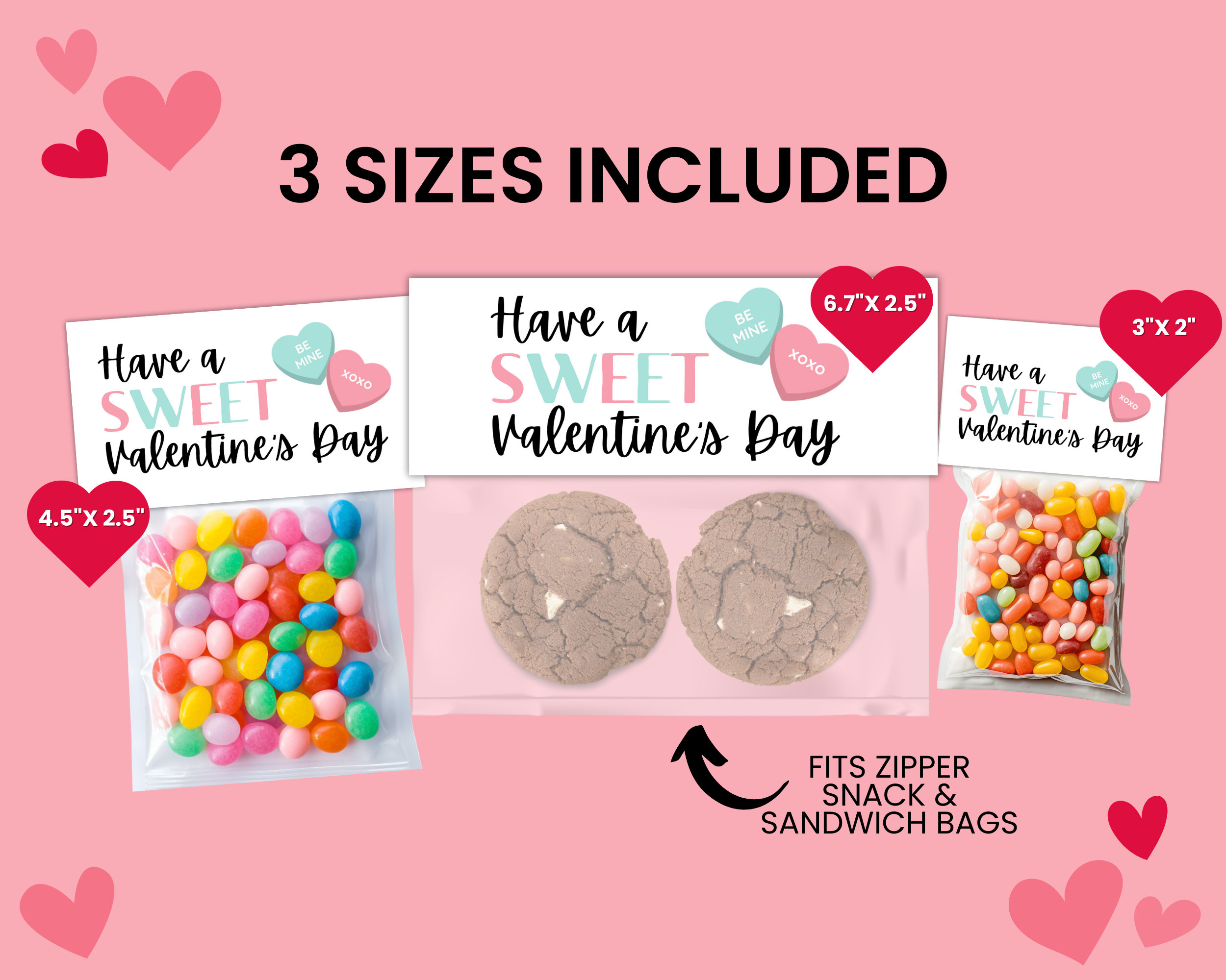 Valentine Treat Bag Topper Printable Treat Bag Topper for Valentine's ...