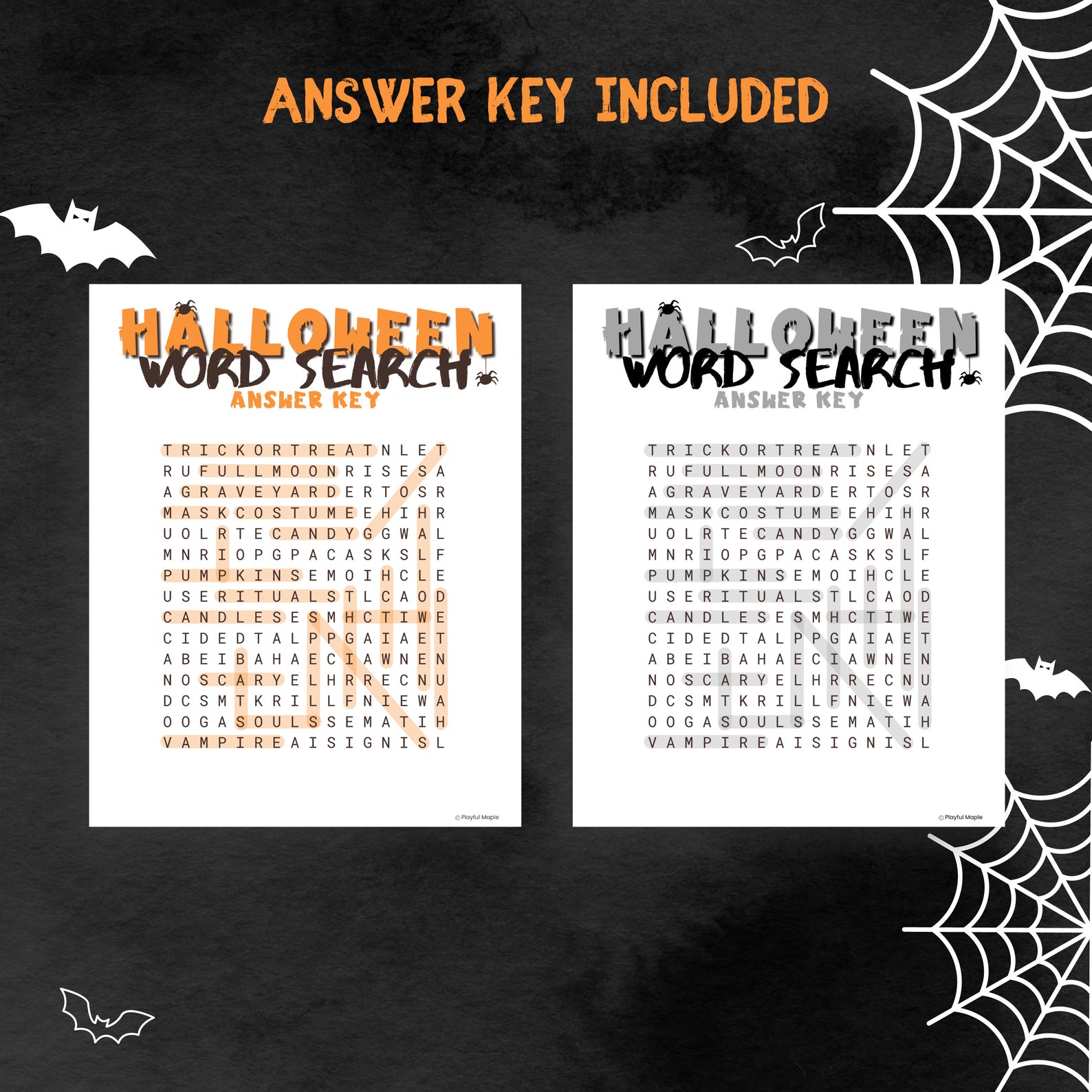 Halloween Word Search Game Printable Halloween Word Search Puzzle ...