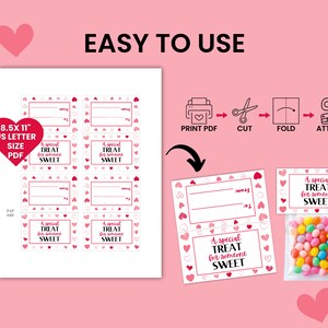 Valentine Treat Bag Topper Printable Treat Bag Topper for Goody Bags ...