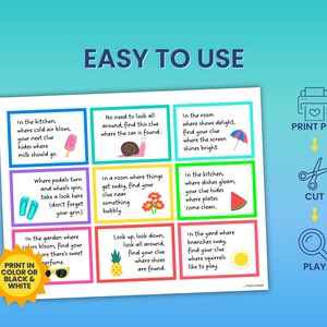 Summer Scavenger Hunt for Kids Printable Summer Activity Kids ...