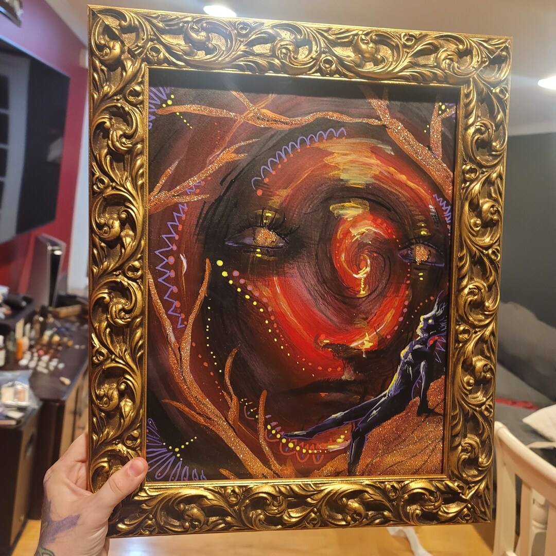 ORIGINAL ART 11X14 "into the Void" (professional Framing Included) - Etsy