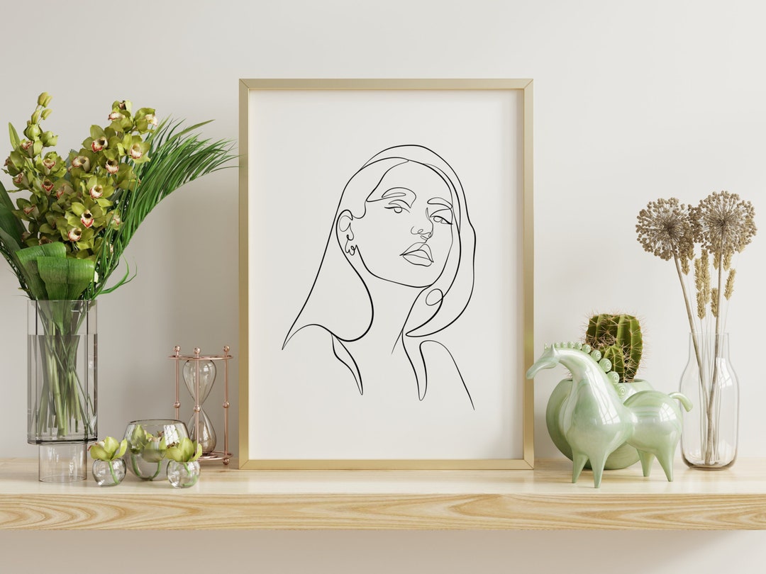 Custom One-line Art Personalized One Line Drawing Gift for - Etsy