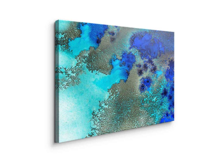 Blue Reefs Poster Coastal Wall Art Sea Life Nautical Art Beach House ...