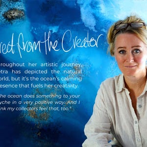 Abstract Modern Ocean Art, Albufeira Print, Large Framed Canvas Print ...