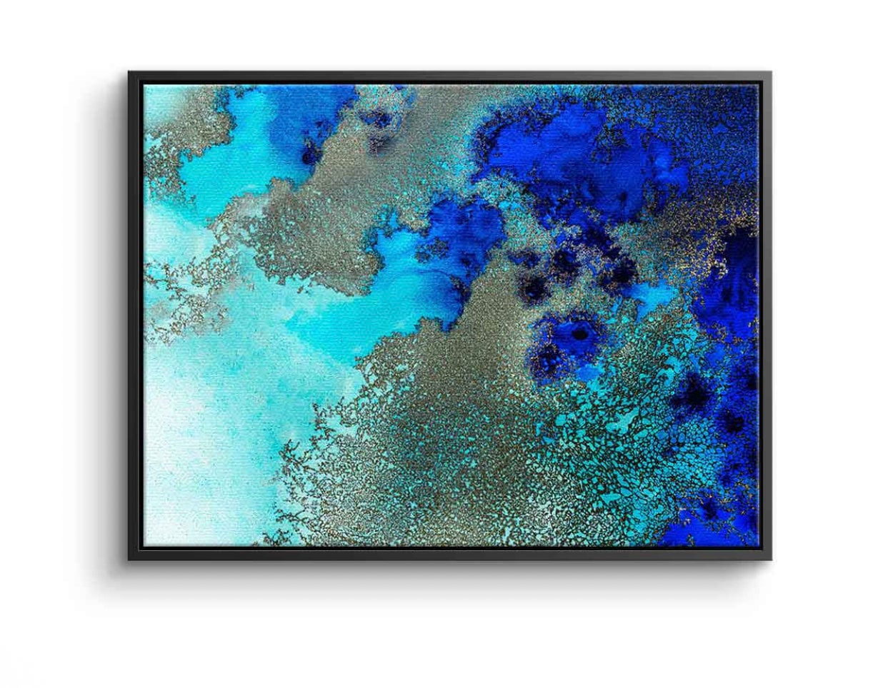 Blue Reefs Poster Coastal Wall Art Sea Life Nautical Art Beach House ...