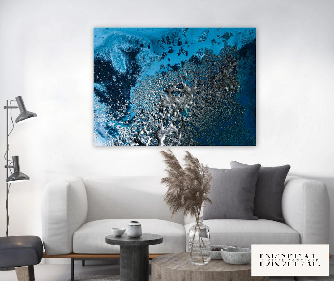 Ocean Water Print - Abstract Printable Art - Water Print - Blue Water ...