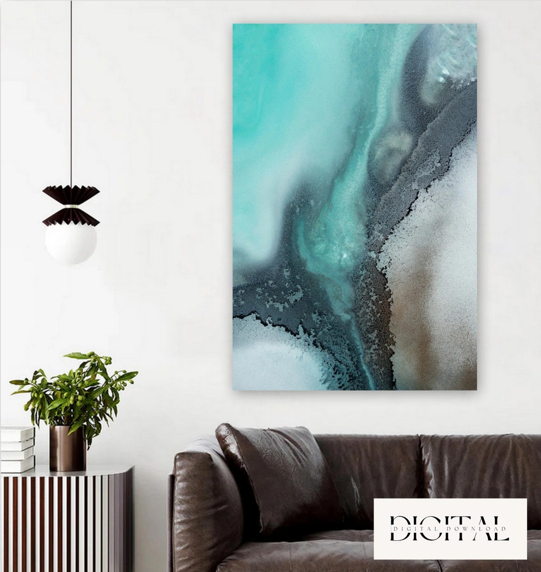 Aerial Ocean Art Print - Extra Large Ocean Art - Ocean Themed Art ...
