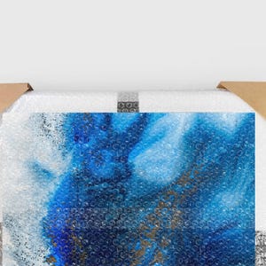 Abstract Modern Ocean Art, Albufeira Print, Large Framed Canvas Print ...