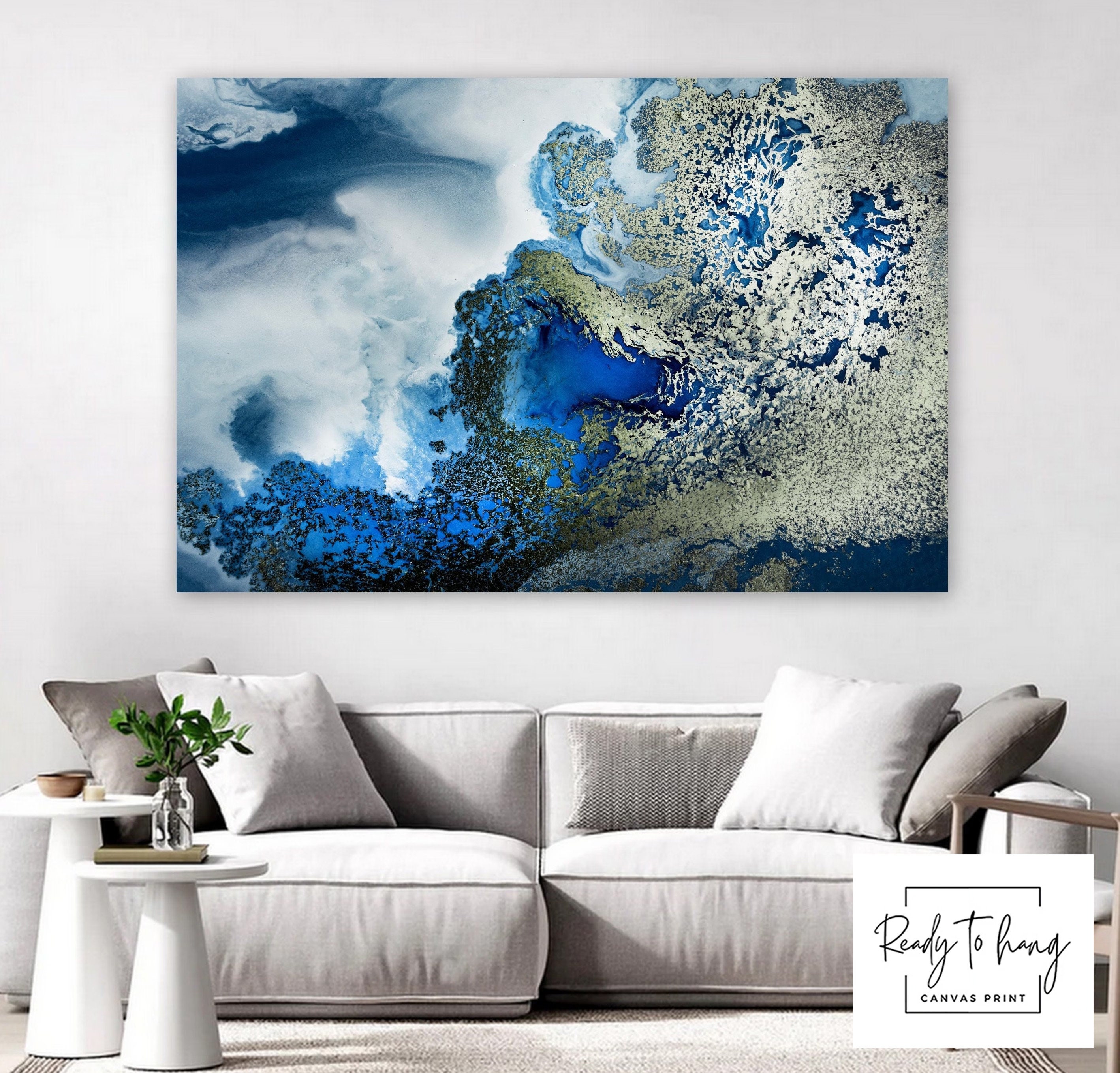Great Barrier Reef Print, Realistic Canvas Print, Queensland Artwork ...