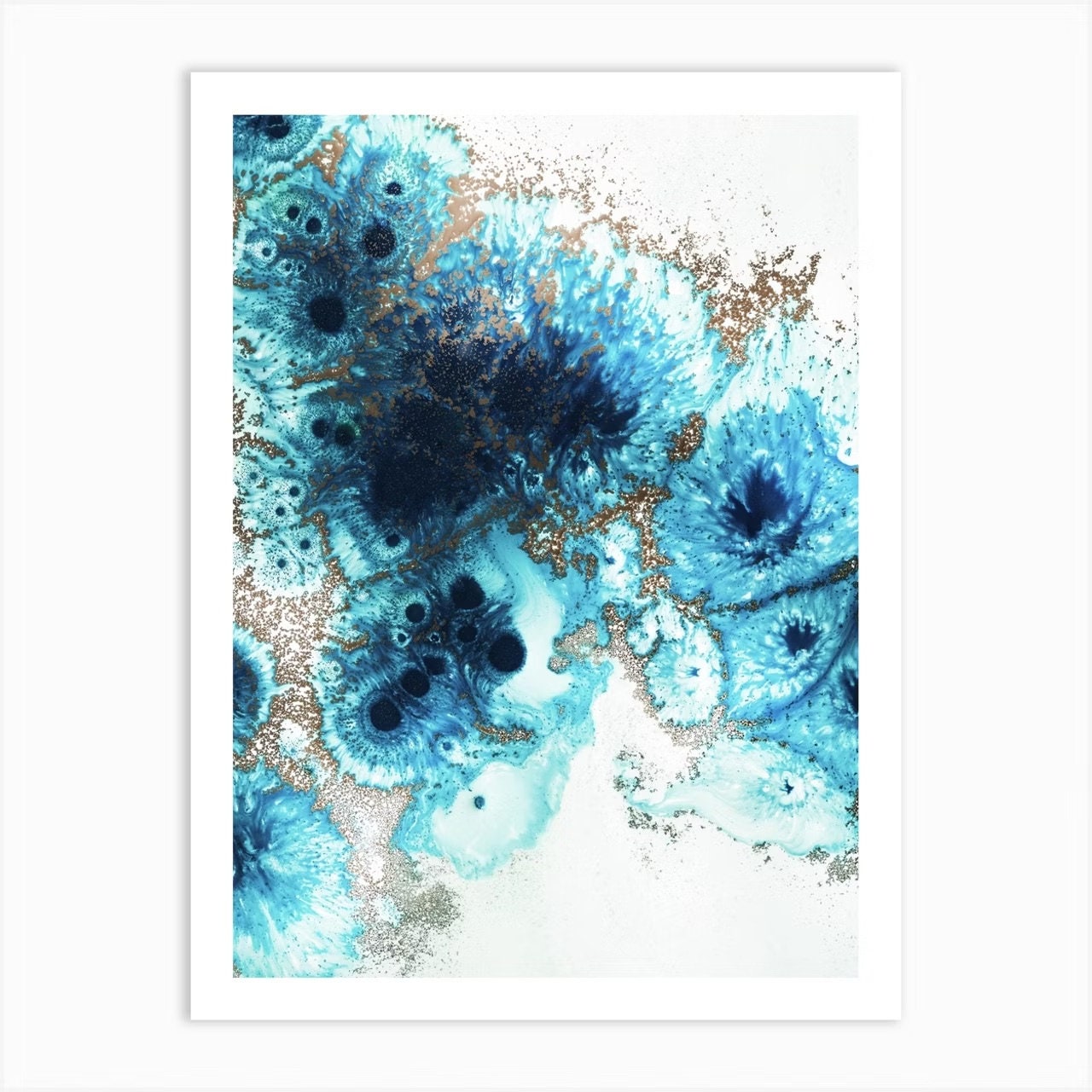 Aqua Aurora Trio Set Aerial Ocean Art Print Extra Large Ocean Art ...