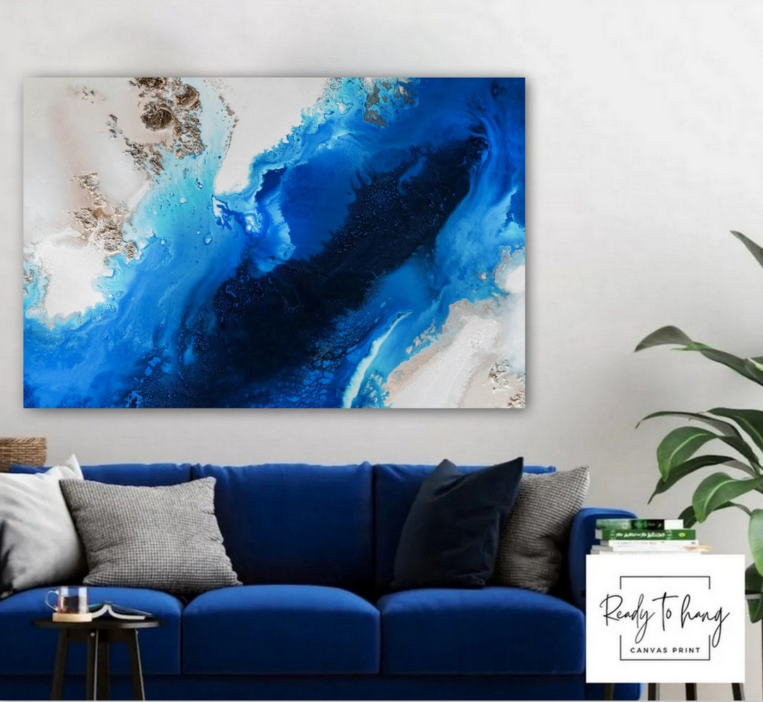 Realistic Bahamas Wall Art, Exuma Ocean Print, Abstract Canvas Print ...