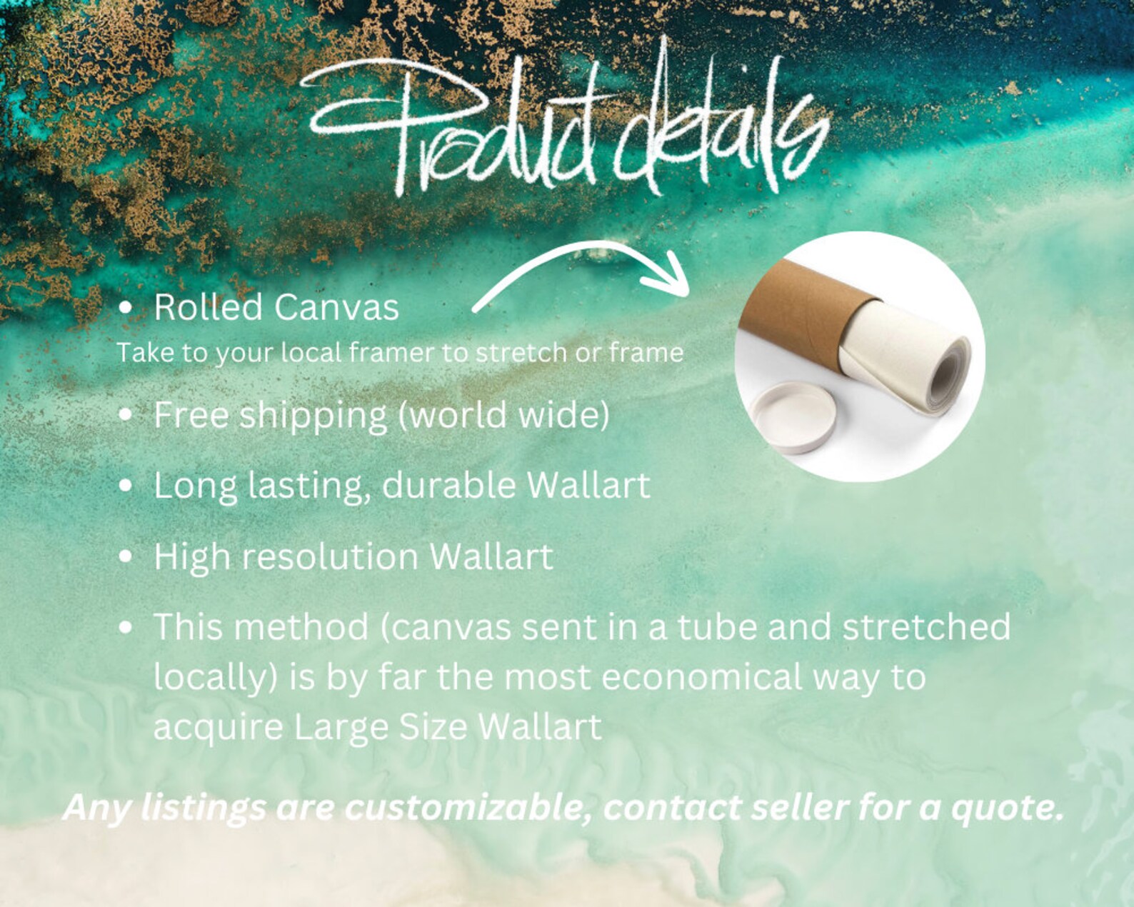Waikiki Reef Canvas, Extra Large Ocean Print, Zen Calming Beach Wall ...