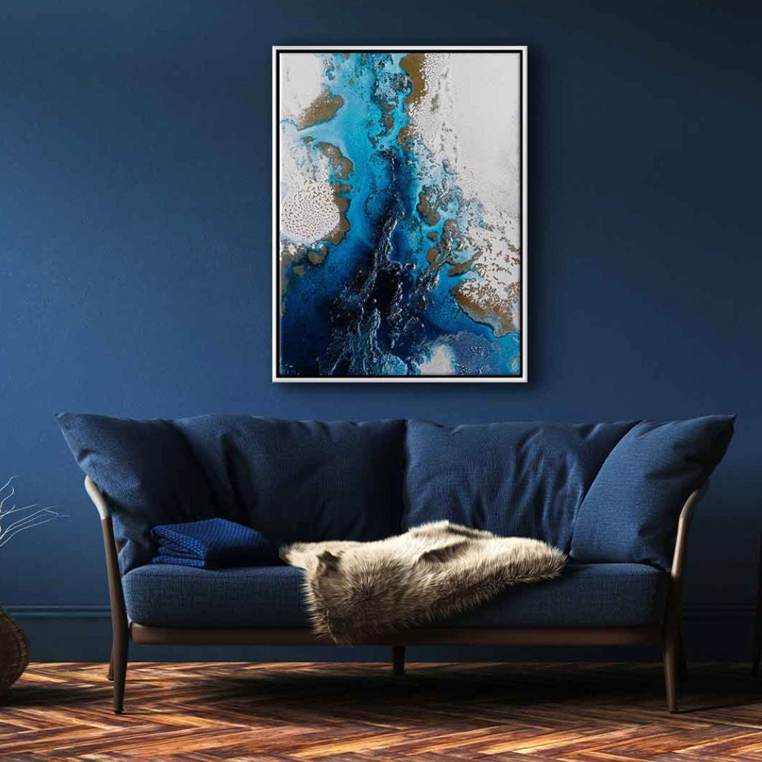 Sea Water Flow Aerial Ocean Art Print Extra Large Ocean Art Printable ...