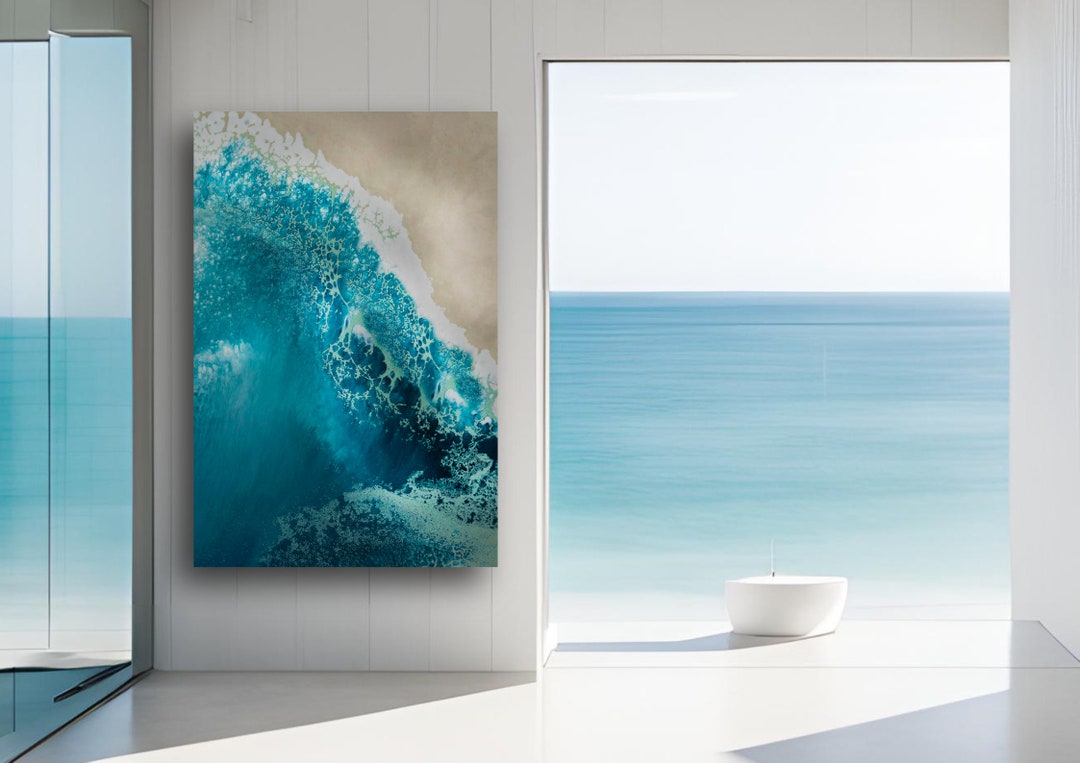 Large Rolled Canvas Print, Oversize Canvas Print, East Coast Beach Art ...