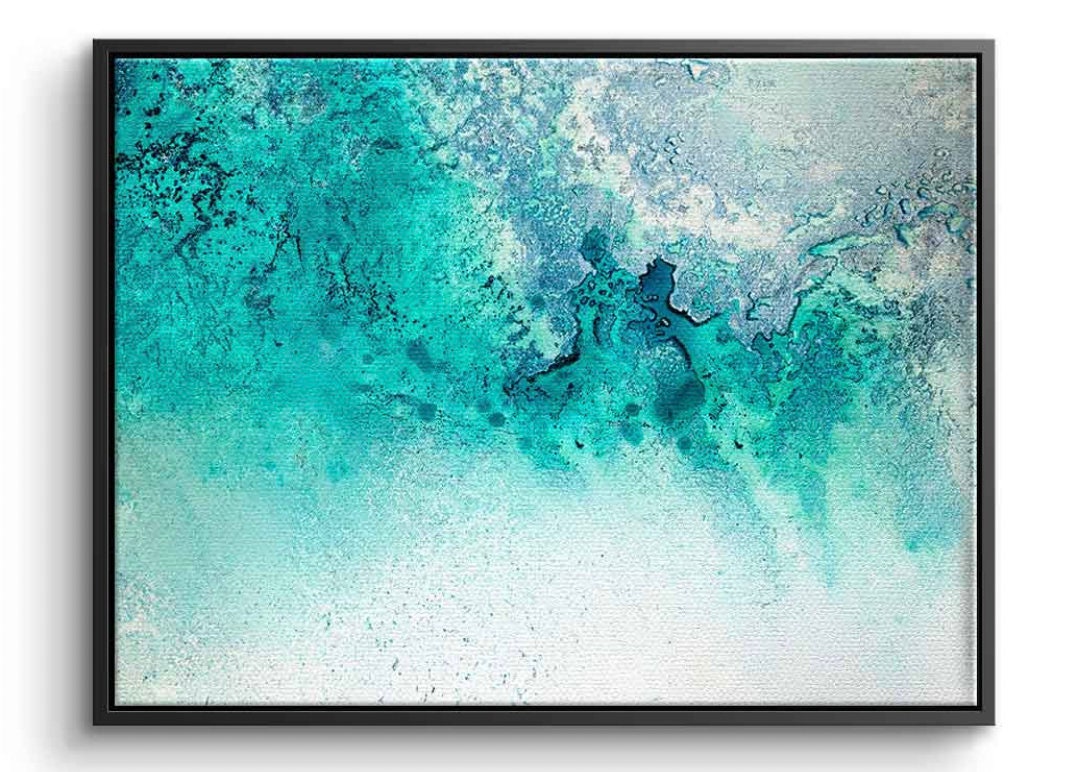 Digital Turquoise Ocean Art Printable Original Painting by Petra Meikle ...