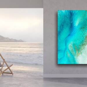 Large Coastal Prints, Turquoise Beach Art, Seychelles Beach Print ...