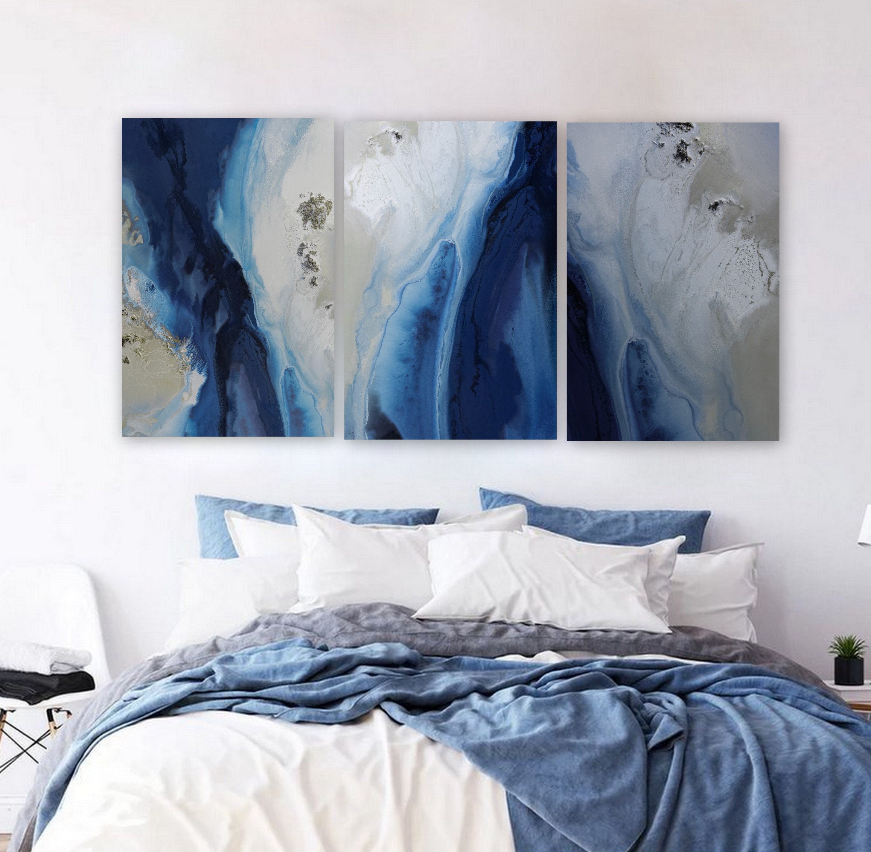 Blue Ocean Print Extra Large Ocean Art Printable Art Coastal Art Print ...