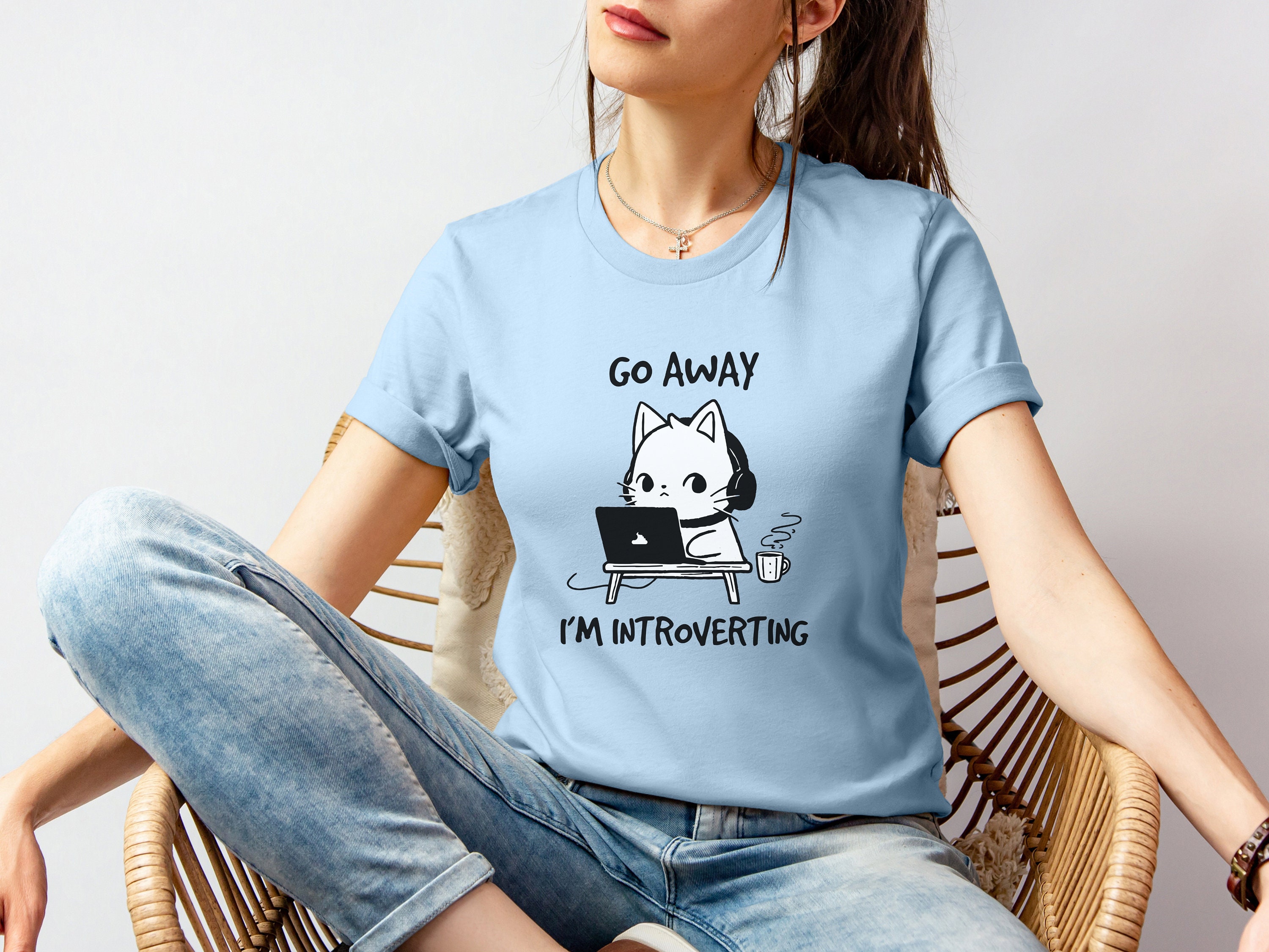 Hilarious Cat Design T-shirt Funny Computer Kitty Tee - Etsy